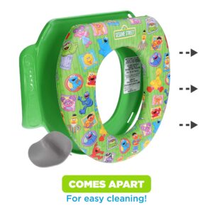 Sesame Street "Framed Friends" Soft Potty Seat and Potty Training Seat - Soft Cushion, Baby Potty Training, Safe, Easy to Clean