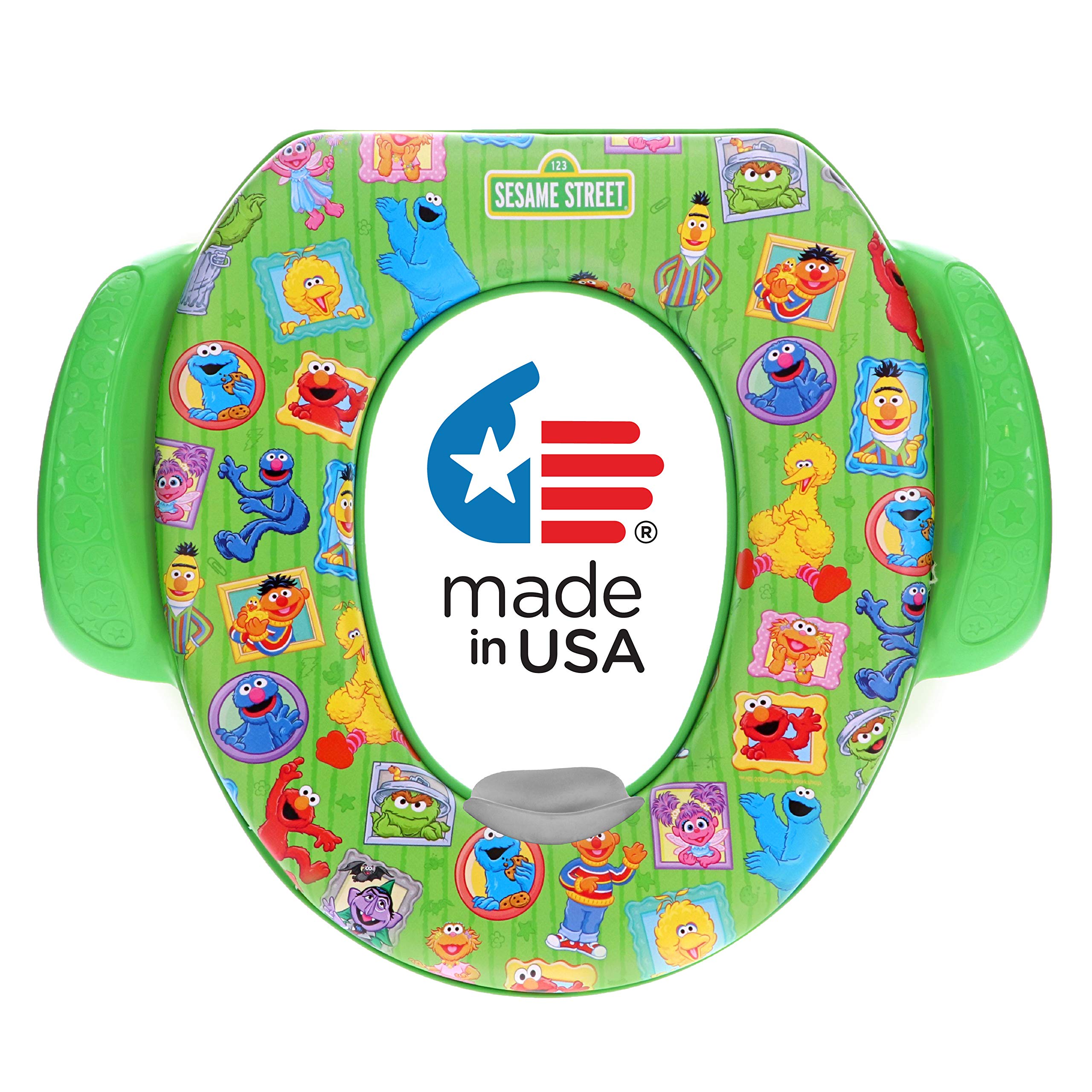 Sesame Street "Framed Friends" Soft Potty Seat and Potty Training Seat - Soft Cushion, Baby Potty Training, Safe, Easy to Clean