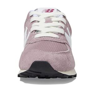 New Balance Girls 574 V1 Disc Lace-Up Sneaker, Lilac Chalk/Sea Salt, 5 Big Kid