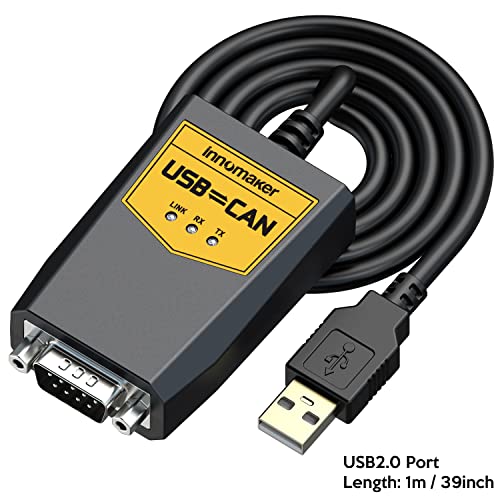 USB to CAN Converter Cable for Raspberry Pi5/4/Pi3B+/Pi3/Pi Zero(W)/Jetson Nano/Tinker Board and Any Single Board Computer Support Windows Linux Mac OS Android Venus OS