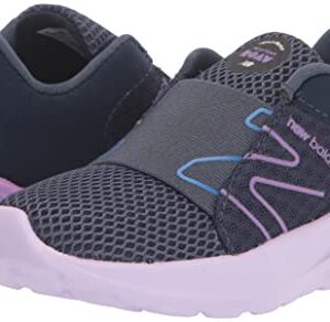 New Balance Baby Fresh Foam Roav V1 Bungee Running Shoe, Vintage Indigo/Electric Purple/Natural Indigo, 4 US Unisex Infant