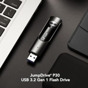 Lexar 1TB JumpDrive P30 USB 3.2 Gen 1 Flash Drive, External Storage, Up To 450MB/s Read/Write, Durable Metallic Design, Titanium (LJDP030001T-RNQNG)