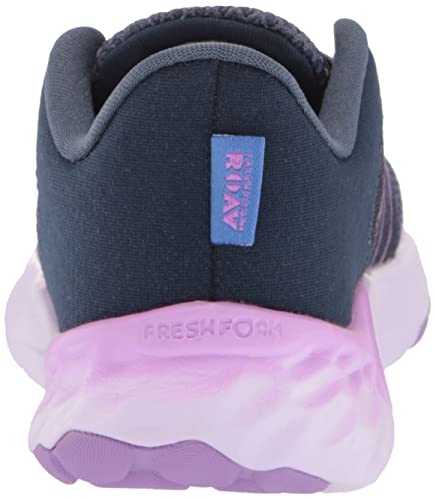 New Balance Baby Fresh Foam Roav V1 Bungee Running Shoe, Vintage Indigo/Electric Purple/Natural Indigo, 4 US Unisex Infant