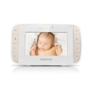 Motorola MBP44 Digital Audio & Video Baby Monitor 4.3in Color Screen, Remote Pan Tilt Zoom, Two-Way Communication, Temperature Display & Night Vision, 720p