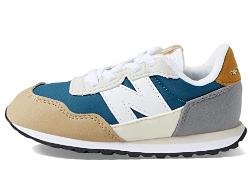 New Balance Kids 237 Bungee Sneaker, INCENSE/DARK MOONSTONE, 9 M Toddler (1-4 Years)