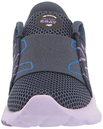 New Balance Baby Fresh Foam Roav V1 Bungee Running Shoe, Vintage Indigo/Electric Purple/Natural Indigo, 4 US Unisex Infant