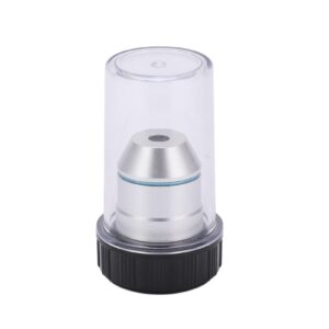 Hilitand Microscope Objective Lens,1X Biological Microscope Objective Lens, 195 Achromatic Objective Optical Glass Lens, Universal 20.2mm RMS Thread