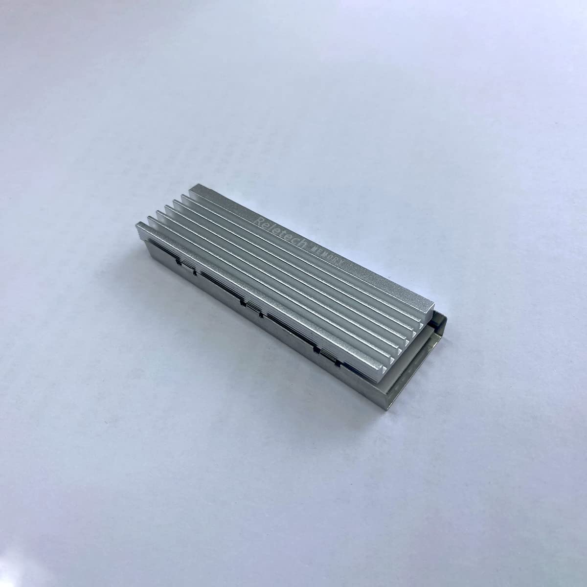 Reletech M.2 SSD Heatsink NVME 2280 Solid State Disk Drive Radiator Cooler Cooling Pad for Desktop PC (Silver)