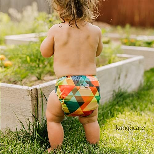 Kanga Care Rumparooz Double Leg Gusset Reusable Cloth Diaper Cover One Size Snap | Finn 6-35 lbs