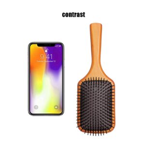 MIEDEON Hair Brush Paddle Brush Flexible Cushion Hairbrush for Thick Curly Thin Long Short Dry Hair Adds Shine and Makes Hair Smooth, For Women Men Children, With Gift Comb Cleaner (1)