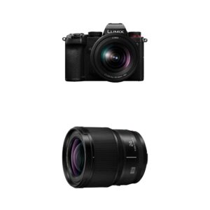 panasonic lumix s5 full frame mirrorless camera (dc-s5kk) and lumix s series 24mm f1.8 lens (s-s24)