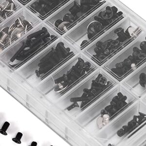 Alloy Steel Screws, M2 M2.5 M3 Computer Screw Kit 360Pcs Fasteners for Electronic Product Maintain