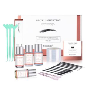 ibcccndc brow lamination kit professional starter kit perfect full fluffy sculpt brows suitable for salon home use | eyebrow brush and eyelash micro brushes added