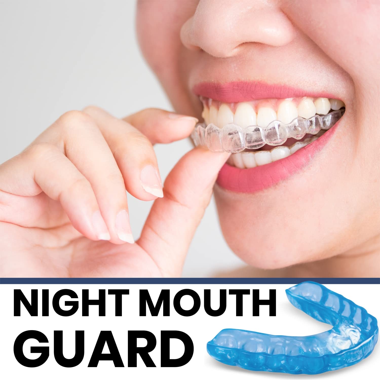 Good Nite Guard - Custom Night Guard for Clenching Teeth at Night, Personalized Night Guards for Bruxism, Clenching Teeth, Teeth Grinding & TMJ Relief, Mouth Guard for Sleeping