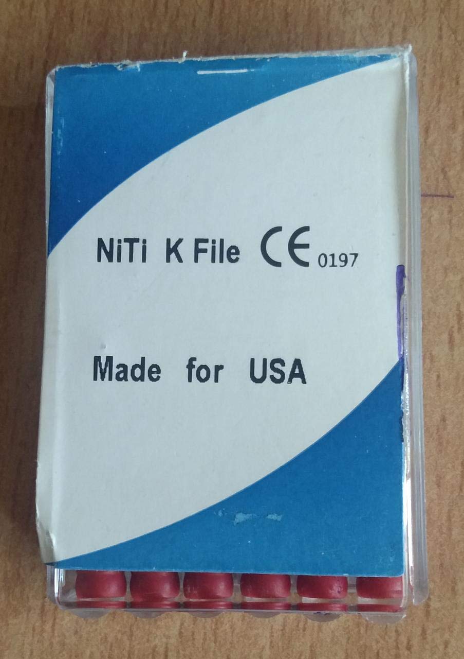 Niti K files (Box of 6) (25 MM (25#))