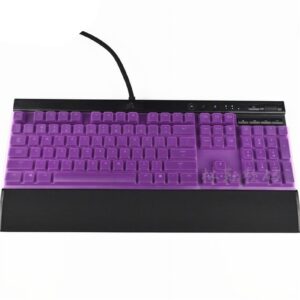 silicone keyboard cover skin protector for corsair k70 rapidfire rgb rapidfire k70 lux/lux rgb mechanical gaming keyboard (size : purple)