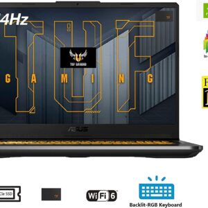 ASUS Newest TUF Premium Gaming Laptop: 17.3" FHD 144Hz IPS Display, Intel Gaming H Core i5-11260H, 8GB RAM, 512GB SSD+1TB HDD, NVIDIA GeForce RTX 3050, Wifi6, Backlit-KYB, DTS, Win10H, TF