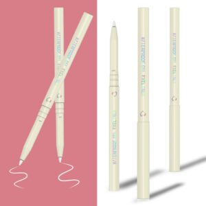 KAIQIKAIXI 5 White Eyeliner Pen, Eyebrow Pen,Eye Shadow Pencil, Lip Line Pen, Eyelid Pad, Pencil Makeup Set Tool