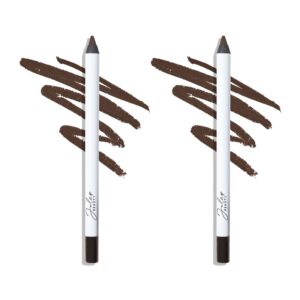 julep when pencil met gel sharpenable multi-use longwear eyeliner pencil - rich brown - transfer-proof - high performance liner duo