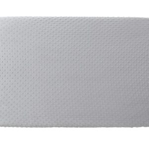 Blackleaf Baby Minky Playard Sheet, Ultra Soft Portable Mini Crib Sheets, Minky Dots Plush Playard Mattress Cover (Glacier Gray)