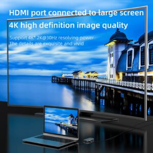 USB C Hub 10 in 1, USB-C Laptop Docking Station, USB C to HDMI Adapter for MacBook and Windows with 4K HDMI VGA Ethernet PD 3.0 USB Audio RJ45 TF/SD