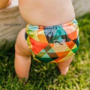 Kanga Care Rumparooz G3 Cloth Diaper Reusable One Size Pocket Diaper Patented Inner Double Gusset 2 pcs Microfiber Insert Soaker (6-55+ lbs) - Finn