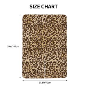 KiuLoam Animal Leopard Cheetah Print Baby Car Seat Canopy, Nursing Cover Breastfeeding Scarf, Stretchy Soft Breathable Infant Carseat Cover for Babies Boys Girls