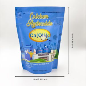 Food-Grade Calcium Hydroxide (Slaked Lime), 95%+ Purity (500g/17.6 oz)