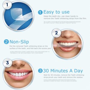 beautymart Teeth Whitening Strips,14 Non-Sensitive White Teeth Whitening Kit,Advanced No-Slip Technology,Improve Yellow Teeth & Remove Tooth Stain,Non-Toxic 7 days Treatment(Each with 1 Upper/1 Lower)