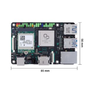 Tinker Board 2S 6-Core 2.0 GHz Rockchip RK3399 Single Board Computer 4GB RAM 16GB eMMC Storage GB LAN Wi-Fi & Bluetooth 5.0 GPIO Connectivity Support 4K Dual-Display