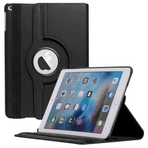 rotating case for ipad 9.7 2018 2017 / ipad air 2-360 degree rotating stand protective cover with auto sleep wake for ipad 9.7 inch (6th gen, 5th gen) / ipad air 2/ ipad air(dark)