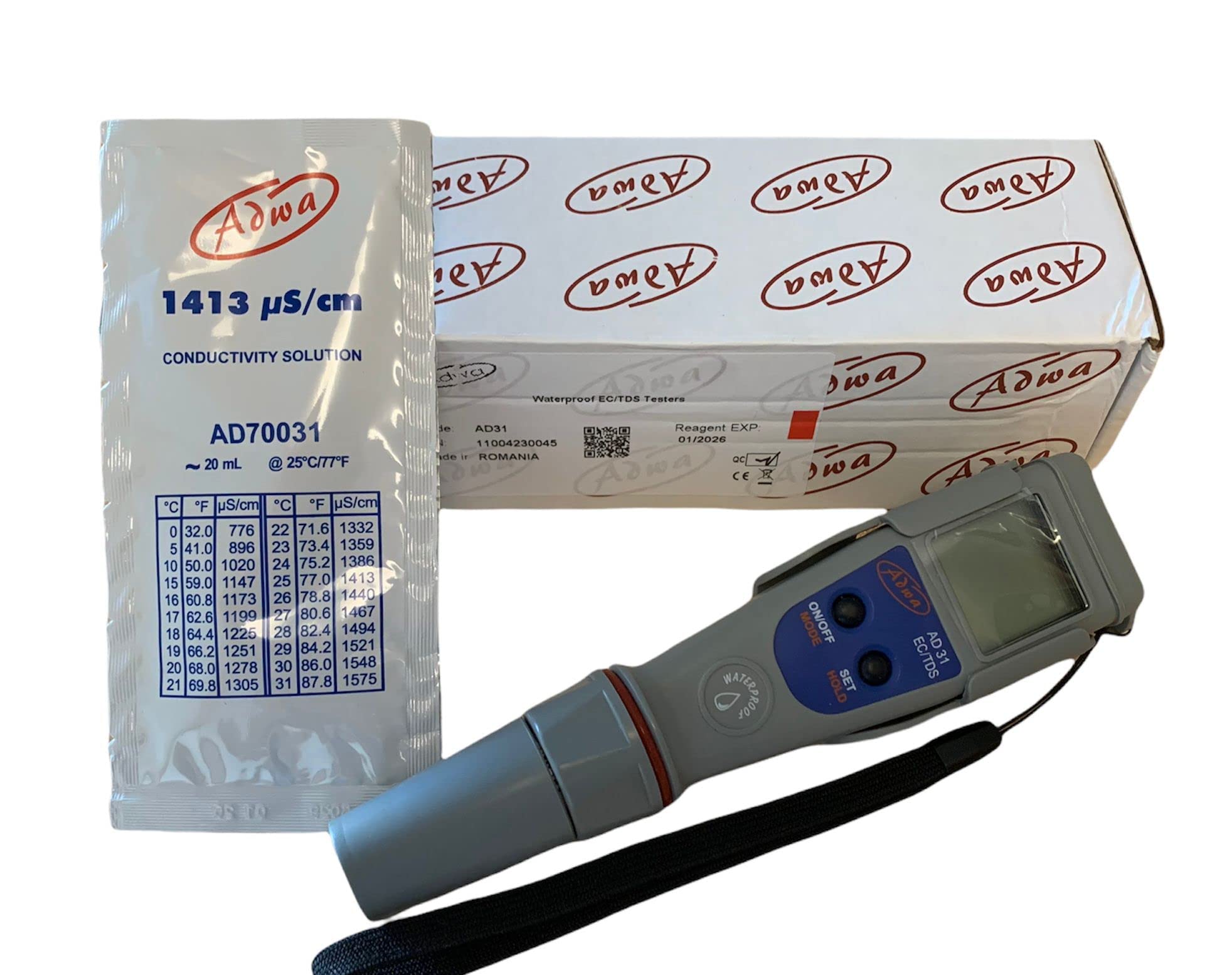 ADWA AD31 Waterproof Pocket EC/TDS and Temperature Meter