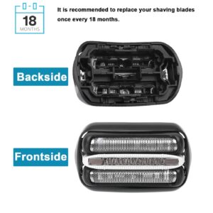 Suprafive 21S/32S Replacement Shaver Foil and Cutter Set Compatible with Braun Series 3 21S 32S 320S-4 330S-4 340S-4 350CC-4 Silver