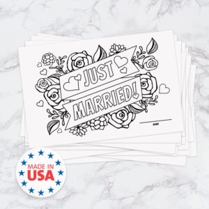 Wedding Themed Coloring Activity Placemats / 12 Wedding Coloring Sheets / 11" x 17" Kids Drawing Paper/Disposable Placemats