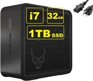 2021 newest intel nuc 9 nuc9i7qnx ghost skull canyon extreme gaming box elite business desktop (intel 6-core i7-9750h, 32gb ram, 1tb pcie ssd) 2 x thunderbolt, wifi 6, hdmi, windows 10 pro, (renewed)