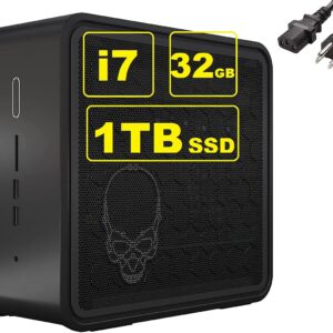 2021 Newest Intel NUC 9 NUC9i7QNX Ghost Skull Canyon Extreme Gaming Box Elite Business Desktop (Intel 6-Core i7-9750H, 32GB RAM, 1TB PCIe SSD) 2 x Thunderbolt, WiFi 6, HDMI, Windows 10 Pro, (Renewed)