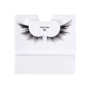 i-ENVY 2 Pairs False Eyelashes Feline Vibe Cat and Fox Eye Lifting Look, Dramatic Lashes (02)