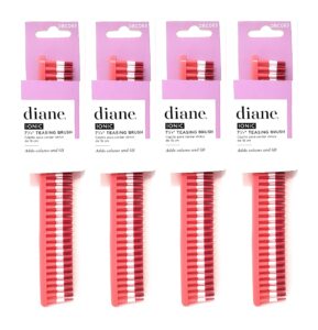 mebco pocket brush 3 row bristles pink, 4 count (pack of 1)