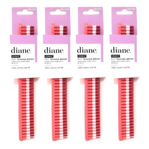 Mebco Pocket Brush 3 Row Bristles Pink, 4 Count (Pack of 1)