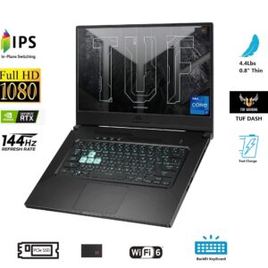 2022 Newest ASUS TUF Dash Premium Gaming Laptop: 15.6" FHD 144Hz IPS Display, Intel Gaming H Core H 8-Core i7-11370H, 32GB RAM, 1TB SSD, 4GB GeForce RTX 3050Ti, Wifi6, Backlit-KYB, DTS, Win10H