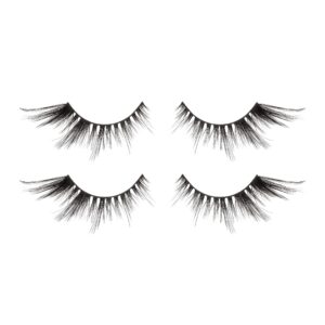 i-envy 2 pairs false eyelashes feline vibe cat and fox eye lifting look, dramatic lashes (02)