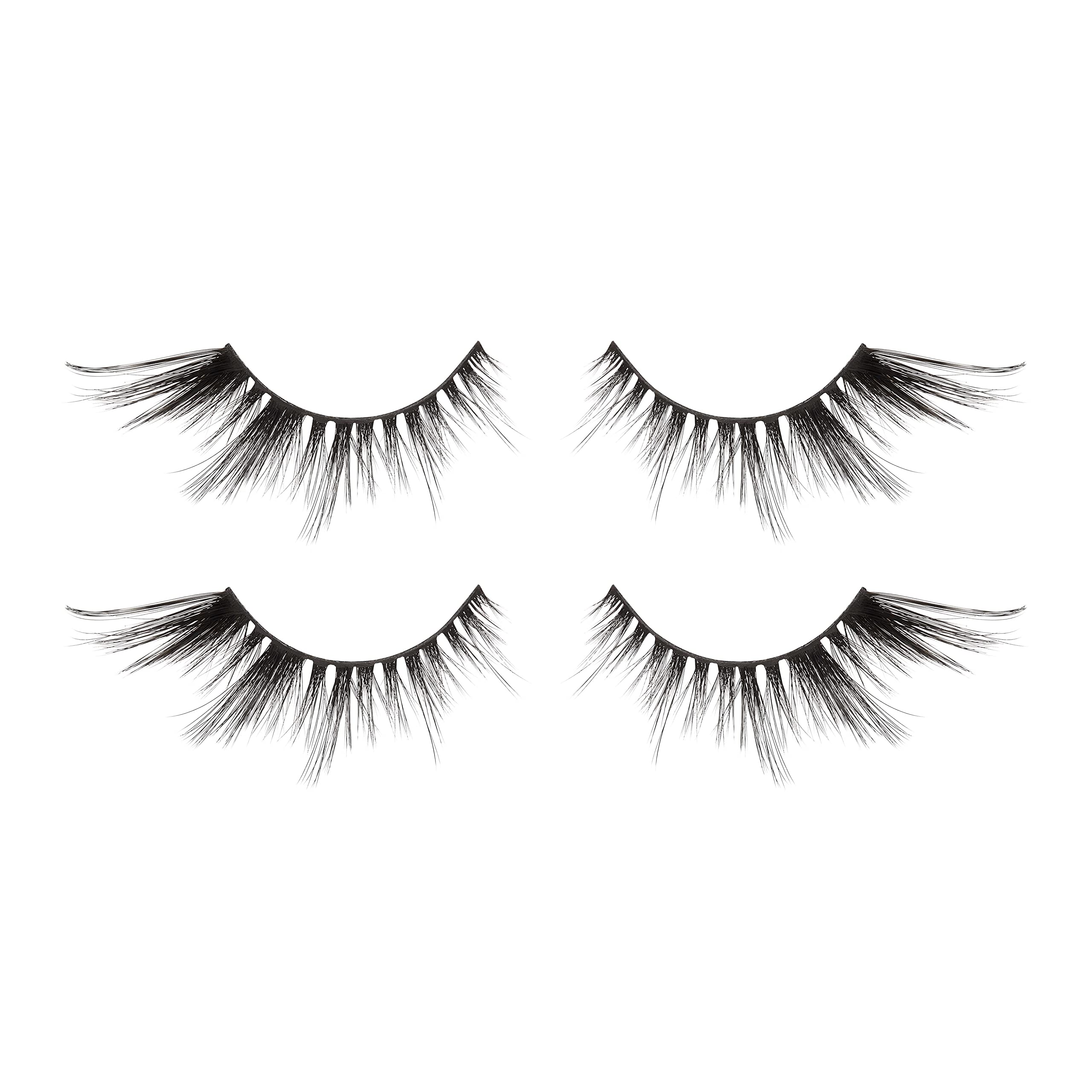 i-ENVY 2 Pairs False Eyelashes Feline Vibe Cat and Fox Eye Lifting Look, Dramatic Lashes (02)