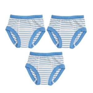 under the nile organic cotton blue stripe training pants size 12-24 months, set of 3