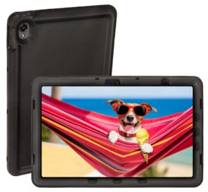 bobjgear bobj rugged tablet case for lenovo tab p11 (tb-j606f), tab p11 plus (tb-j616f) (not for p11 2nd gen tb350fu) 11.0 kid friendly (bold black)