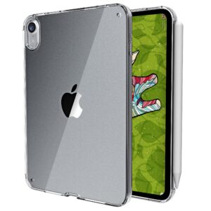 tineeowl arctic for ipad mini 7 a17 pro case, ipad mini 7th/6th generation ultra thin case (2024/2021) crystal clear case, supports apple pencil charging and touch id, tpu bumper (clear)