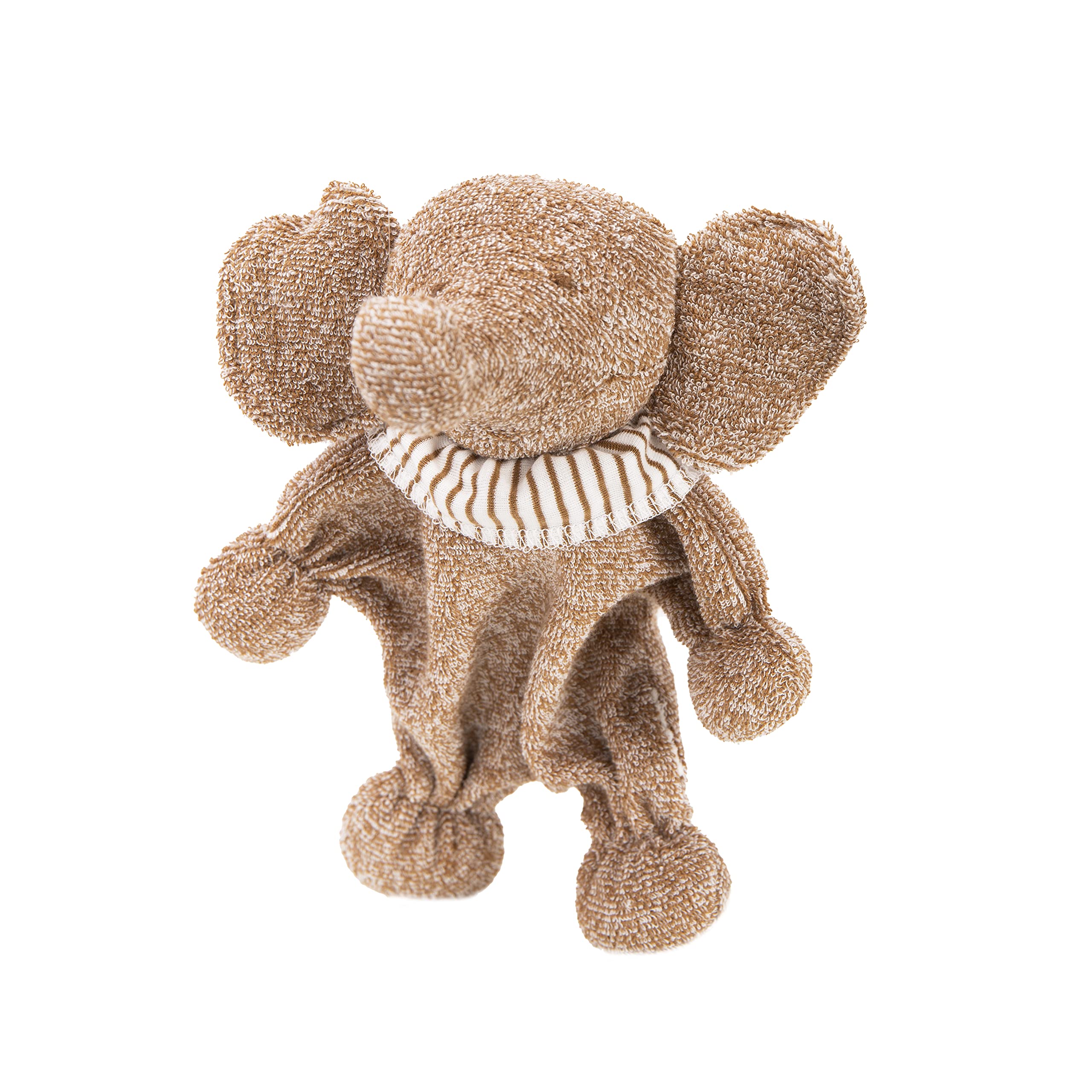 Under The Nile Organic Cotton Kandula The Elephant Toffee Lovey Toy, Size 9" Tall