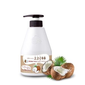 welcos kwailnara coconut milk body lotion – korean body lotion for deep hydration & silky smooth skin 560 g / 19.75 fl. oz