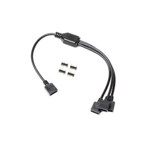 odestar ek water blocks compatible ek-loop d-rgb splitterkabel, 3-fach - schwarz