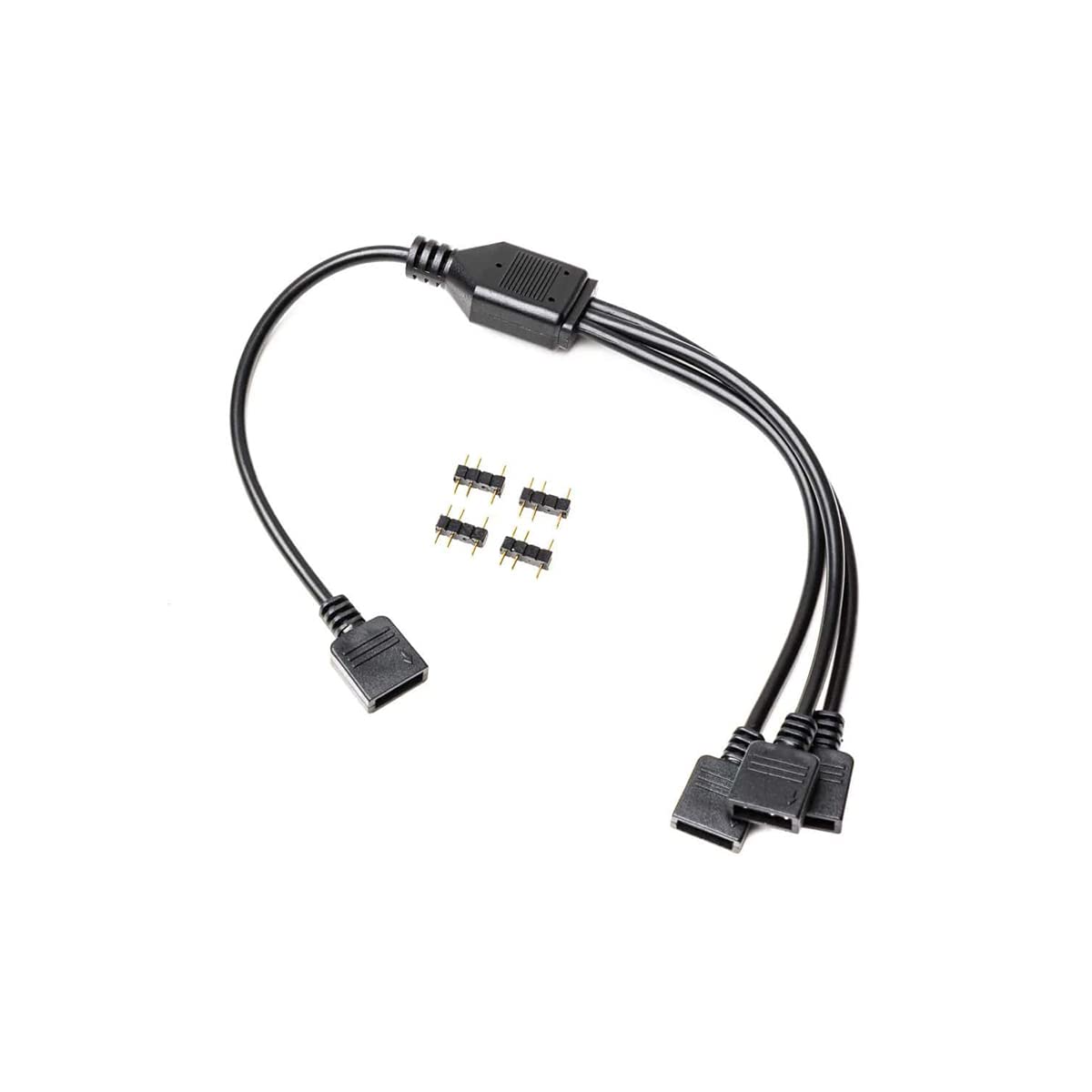 Odestar EK Water Blocks Compatible EK-Loop D-RGB Splitterkabel, 3-fach - Schwarz