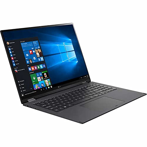 LG gram Ultra-Light Laptop, 16" WQXGA (2560 x 1600) IPS 16:10 2in1 Touch Display, Evo i7-1165G7, 21 Hr Battery Life, Stylus Pen, Wi-Fi 6, Thunderbolt 4, Fingerprint, Webcam (16GB RAM | 2TB PCIe SSD)